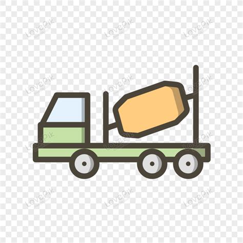 콘크리트 믹서 벡터 Png 일러스트 무료 다운로드 Lovepik