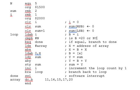 Microprocessing Assmbly Code Lab Assembly Code