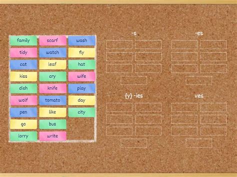 Adding S Es Ies Ves Group Sort