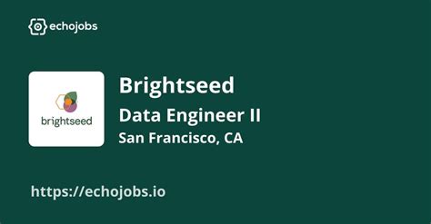 brightseed is hiring lims data engineer ii usd 138k 153k san francisco ca [api r docker aws
