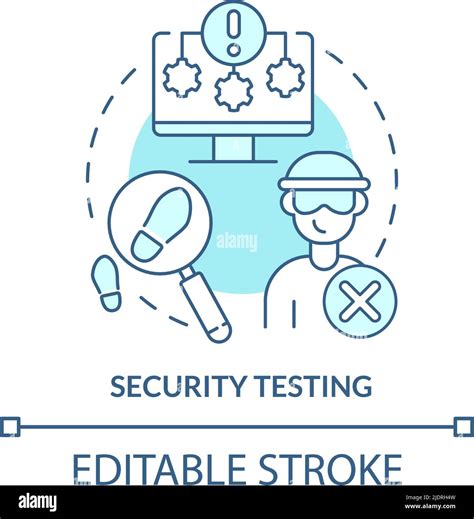 Security Testing Turquoise Concept Icon Stock Vector Image And Art Alamy