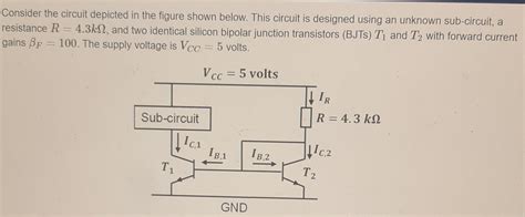 Solved D S Consider The Circuit Depicted In The Figure Shown Chegg