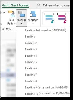 Microsoft Project Baselines How To Set And Track Plans