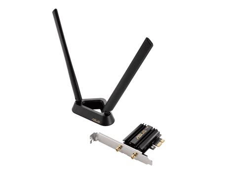 Asus Pce Axe Bt Wifi E Ax Pci E Adapter With External Antennas And Magnetized Base