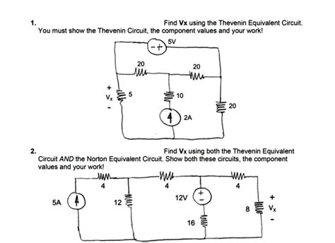 Get Answer Find Vx Using The Thevenin Equivalent Circuit You Must