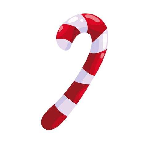 Premium Vector Christmas Candy Cane Illustration Isolated