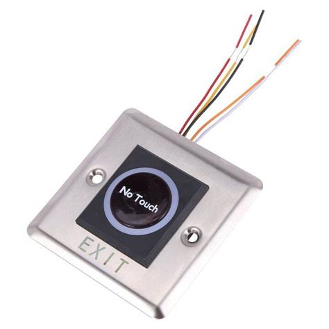 Switch Door Exit Button 12v Ir No Press Door Release Exit Button For