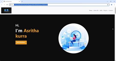 Video Asritha Kurra On Linkedin Webdev Portfolio Html Css