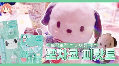 뽀짝한 포차코 피탓토 언박싱하고 카페 외출 산리오 피탓토프렌즈 포차코 Youtube