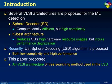 Ppt A Stack Based Tree Searching Method For The Implementation Of The List Sphere Decoder