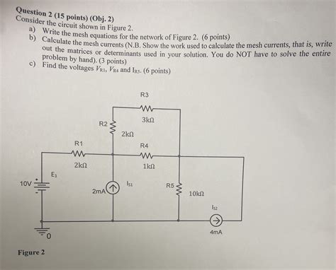 Solved Question 2 15 Points Obj 2 Consider The Circuit