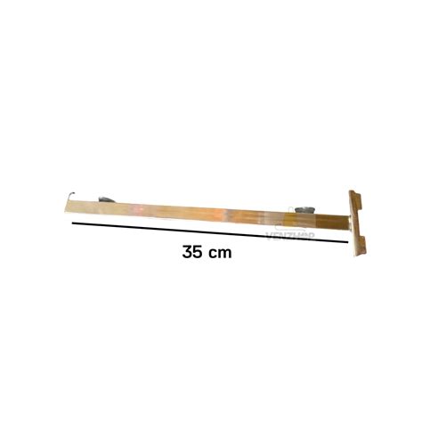 Soporte Riel 35 Cm Repisa Vidrio Venzhop