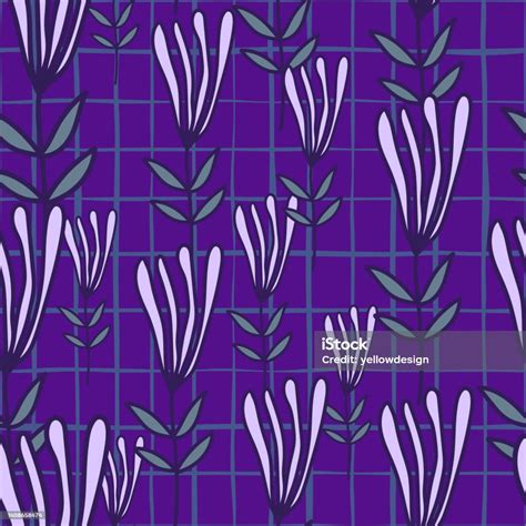 꽃 이음새가 없는 무늬 추상적인 꽃 벽지 낙서 아트 스타일 귀여운 식물 끝없는 배경 고풍스런에 대한 스톡 벡터 아트 및 기타