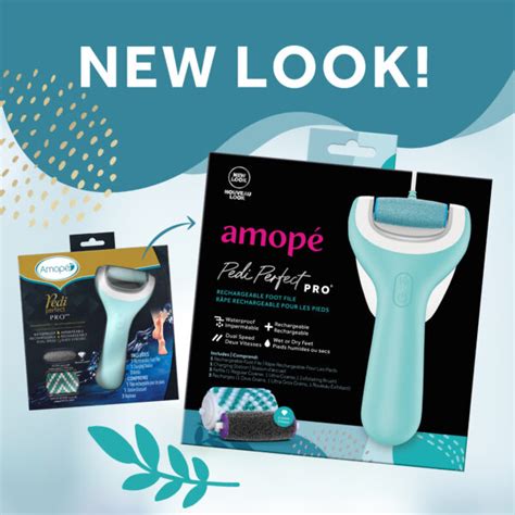 Amopé Pedi Perfect Pro® Waterproof Rechargeable Electronic Foot File