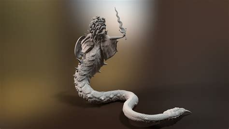 Gorgon Medusa 3d Print 4 Pose By Pinkpenguin