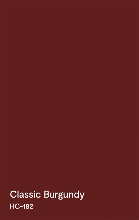 Classic Burgundy Hc 182 Burgundy Paint House Paint Color