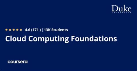 Cloud Computing Foundations Coursya