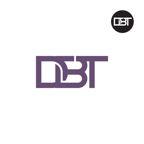 Letter Dbt Monogram Logo Design 29093579 Vector Art At Vecteezy