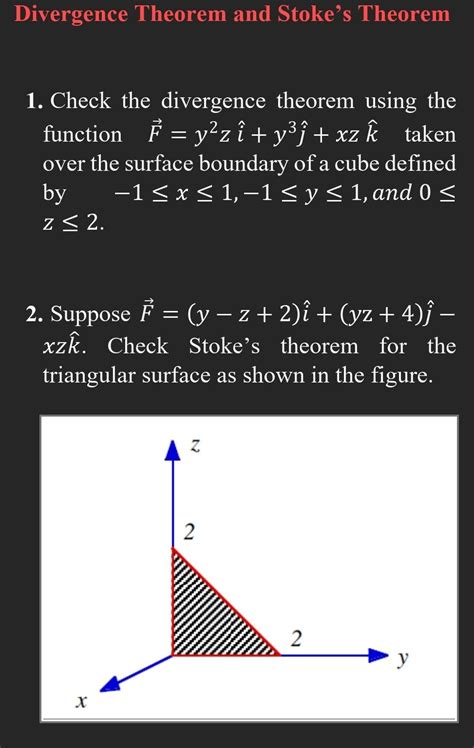 solved divergence theorem and stoke s theorem 1 check the