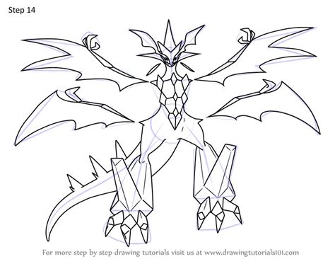 How To Draw Ultra Necrozma From Pokemon Pokemon Step By Step DrawingTutorials101 Com