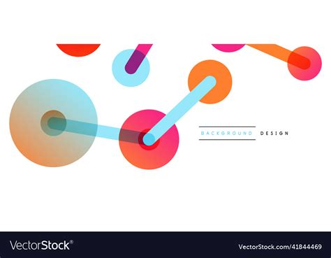 Network Concept Abstract Background Dots Vector Image