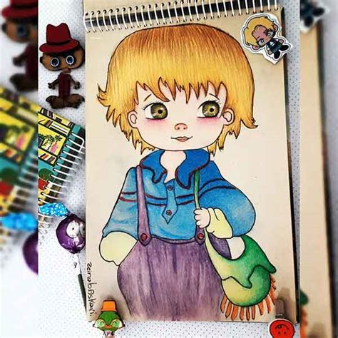 ایده نقاشی فانتزی 2024؛ با طرح های خیلی بانمک و جذاب رنگی رنگی دختر و پسرونه