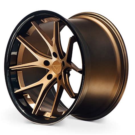 Fr2 Matte Bronze Gloss Black Lip Wheel Rims Bronze Wheels Car Wheels