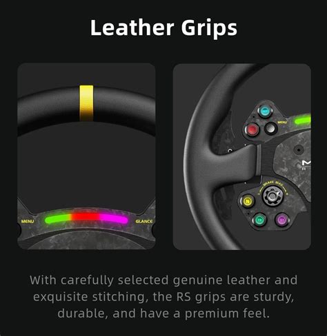 พวงมาลัยหุ้มหนัง Moza Rs V2 Think Of Sim