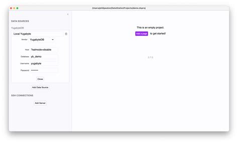 run yugabyte in docker and query with datastation datastation