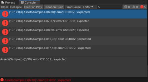 Unity Cのコンパイルエラーの種類と対処法について Unity入門の森 ゲームの作り方 Unity Cのコンパイルエラーの種類と対処法について Unity入門の森 ゲームの作り方
