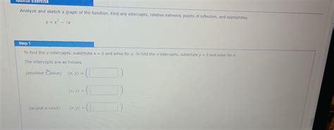 Solved Analyze And Sketch A Graph Of The Function Find Any Chegg Com