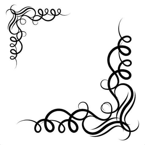 Premium Vector Corner Vector Floral