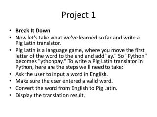 Python Programming Lab7 PPT