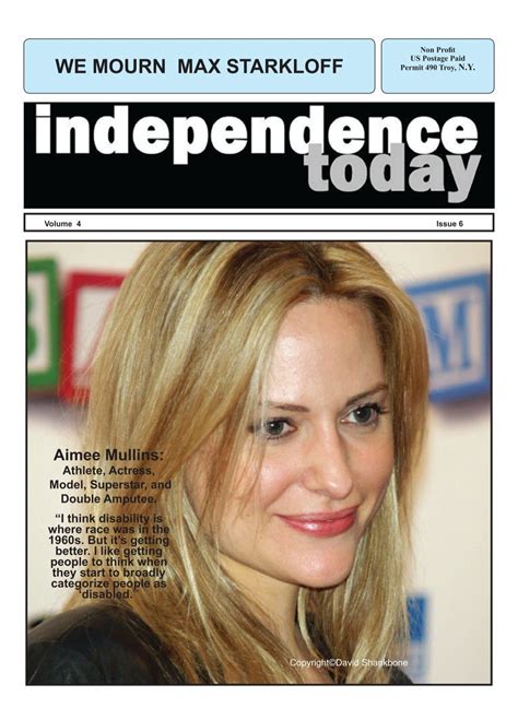 We Mourn Max Starkloff Aimee Mullins Independence Today