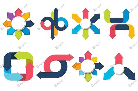 Arrows Business Infographic Arrow Template Arrow Vector Illustration