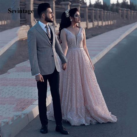 Sevintage Vestidos De Gala Largos De Encaje Vestido De Noche De Corte