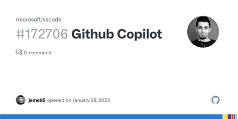 Github Copilot Issue 172706 Microsoft Vscode GitHub