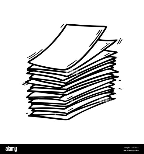 Stack Of Paper Stock Vector Images Alamy