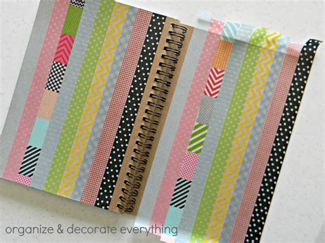 Washi Tape Notebook Organize And Decorate Everything