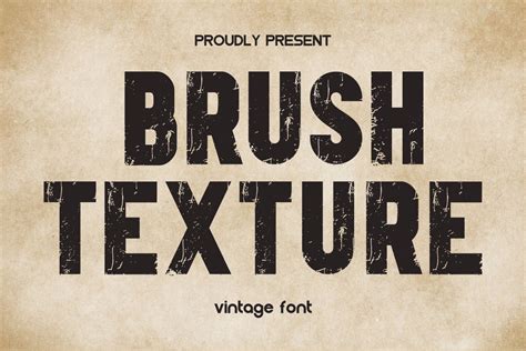 Brush Texture Font