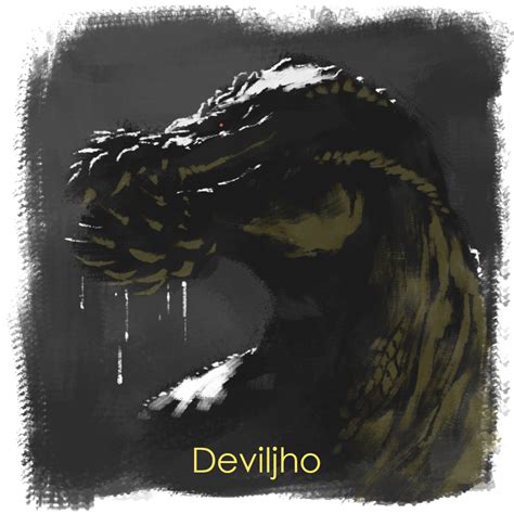 Safebooru Character Name Deviljho Dinosaur Dragon Dripping Drooling Face Glowing Glowing Eyes