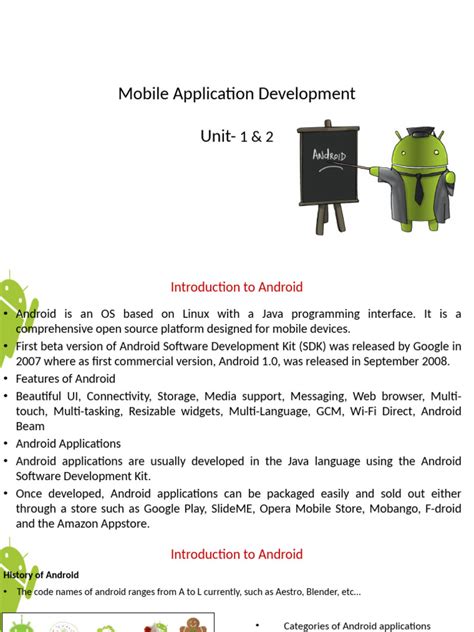 Mad Unit 1 And 2 Pdf Java Virtual Machine Java Programming Language