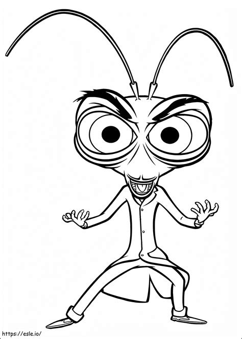 Dr Cockroach From Monsters Vs Aliens Coloring Page