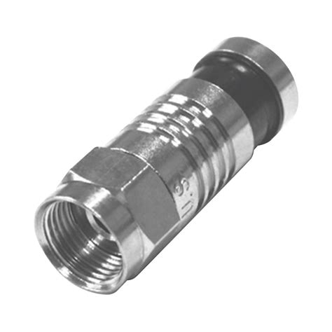Conector F Macho Plegado Axial Por Compresión Para Rg 59u Cuerpo En