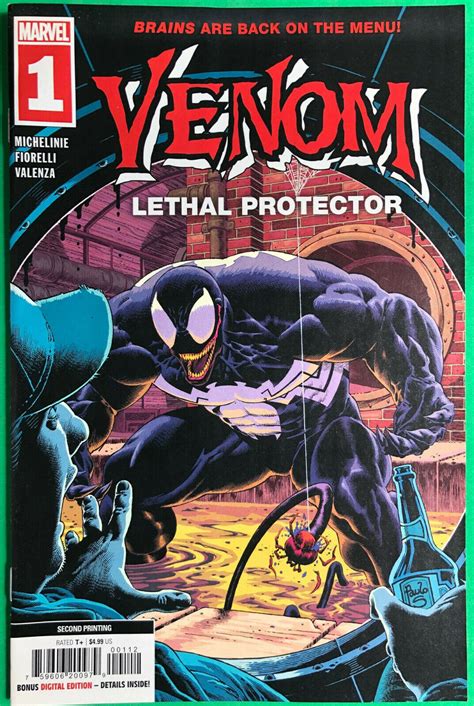 Venom Lethal Protector 1 2022 2nd Print Variant Cover Comic Books