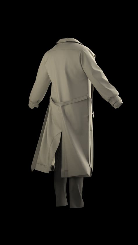 Artstation Coat Model Project Files Zprj Obj Fbx Texture Game Assets