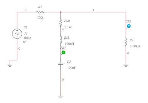 Bypassing Capacitor Multisim Live