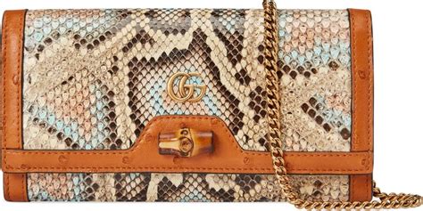 Gucci Diana Python Chain Wallet Shopstyle