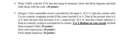 Solved 4 ﻿write Vhdl Code For 4 16 ﻿decoder Using