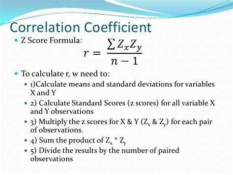 Correlation Coefficient Calculator Using Mean And Standard Deviation